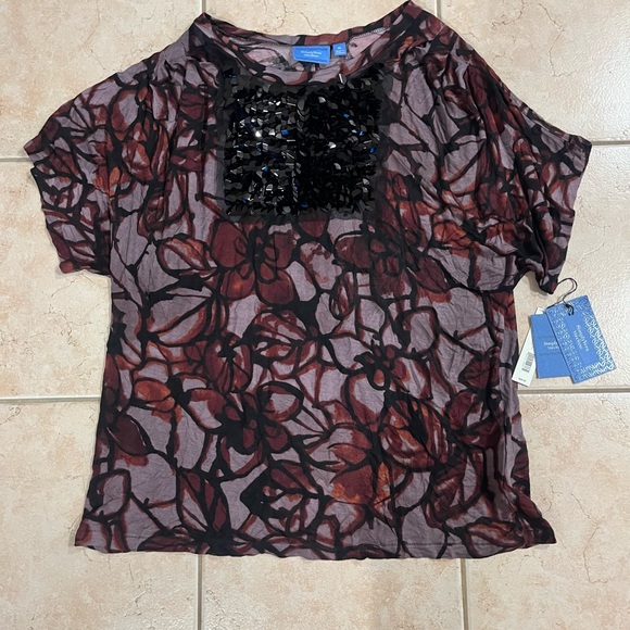 Simply Vera Vera Wang | Tops | Simply Vera Vera Wang Red And Black ...